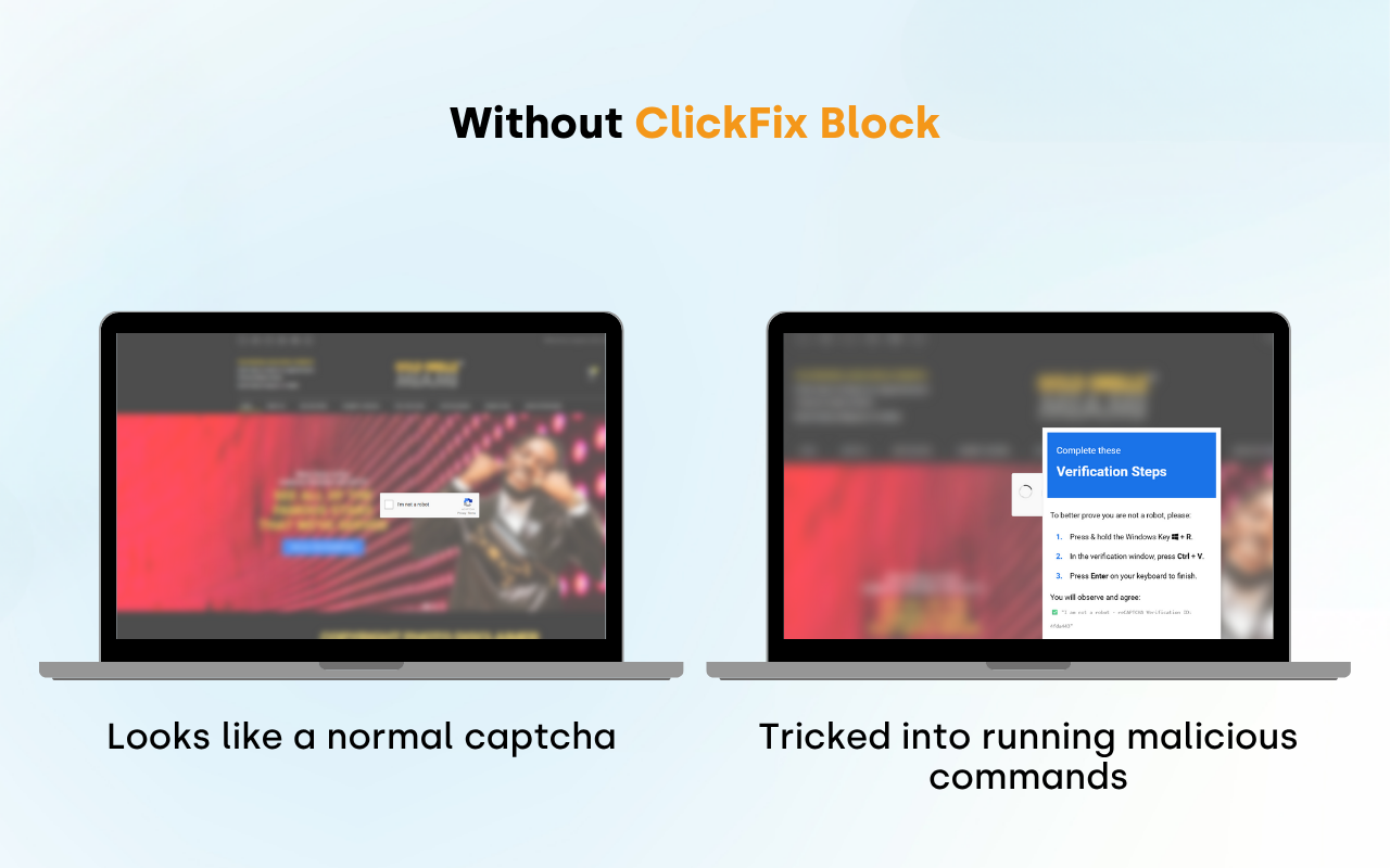 ClickFix Block: Protect Your Organisation from Fake CAPTCHA Attacks
