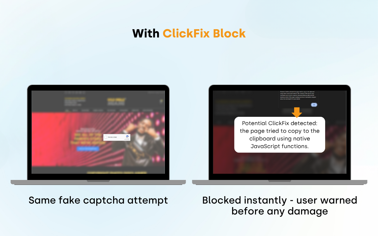ClickFix Block: Protect Your Organisation from Fake CAPTCHA Attacks